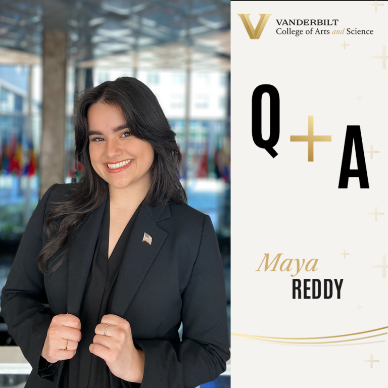 Meet Maya Reddy ’24 | College of Arts & Science News | Vanderbilt University